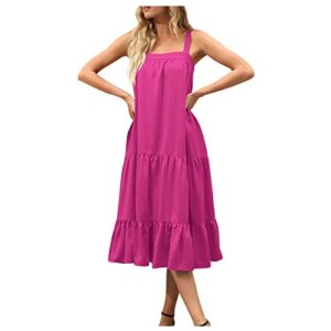 sun dress, maxi dresses for women 2023 christmas party dress summer dresses clothes dresses vestido mujer playa woman long sleeve little black dress casual maxi attire winter (xxl, hot pink)