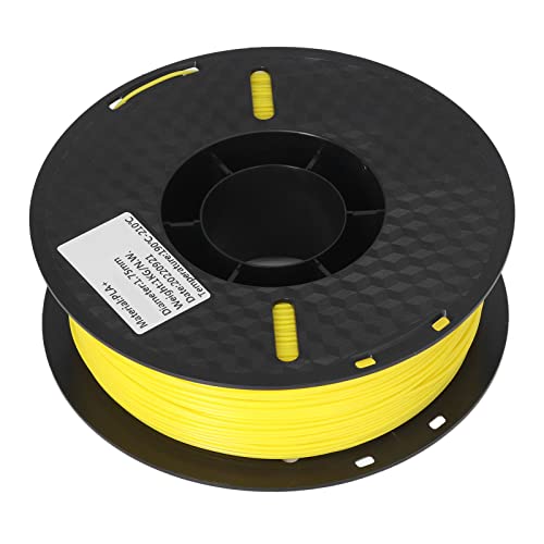 3D Printer Roll Filament, High Accuracy Consumables 1kg Spool 1.75mm PLA Print Filament for Industrial Devices(Yellow)