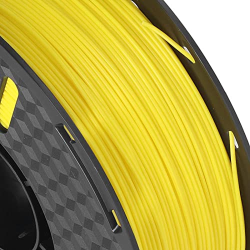 3D Printer Roll Filament, High Accuracy Consumables 1kg Spool 1.75mm PLA Print Filament for Industrial Devices(Yellow)