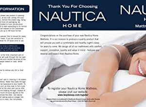 Nautica Home, 6" Relieve Innerspring Hybrid Mattress, Quilted Memory Foam Cover, High Density Comfort Latex Foam Layer with Bonnell Support Coil Springs Base