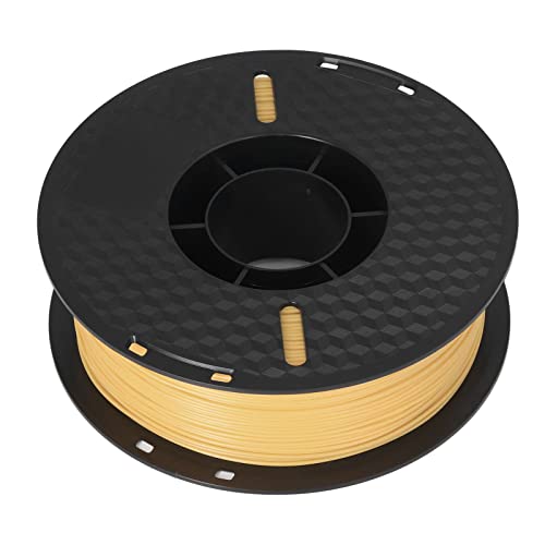 3D Printer Roll Filament, High Accuracy Consumables 1kg Spool 1.75mm PLA Print Filament for Industrial Devices(Gold)