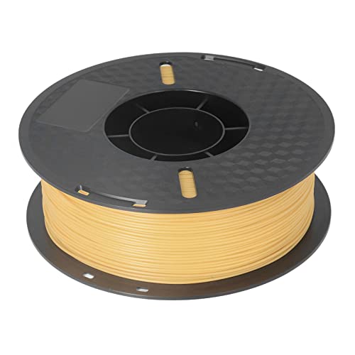 3D Printer Roll Filament, High Accuracy Consumables 1kg Spool 1.75mm PLA Print Filament for Industrial Devices(Gold)