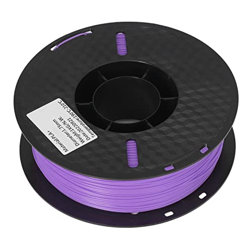 3D Printer Roll Filament, High Accuracy Consumables 1kg Spool 1.75mm PLA Print Filament for Industrial Devices(Purple)