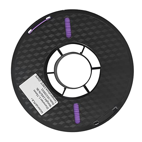 3D Printer Roll Filament, High Accuracy Consumables 1kg Spool 1.75mm PLA Print Filament for Industrial Devices(Purple)