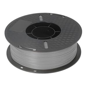 3D Printer Roll Filament, Smokeless Plastic Shell 1kg Spool 1.75mm PLA Print Filament High Accuracy for Industrial Devices(Silver)