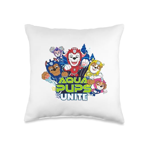 Nickelodeon Aqua Pups Unite Underwater Throw Pillow, 16x16, Multicolor