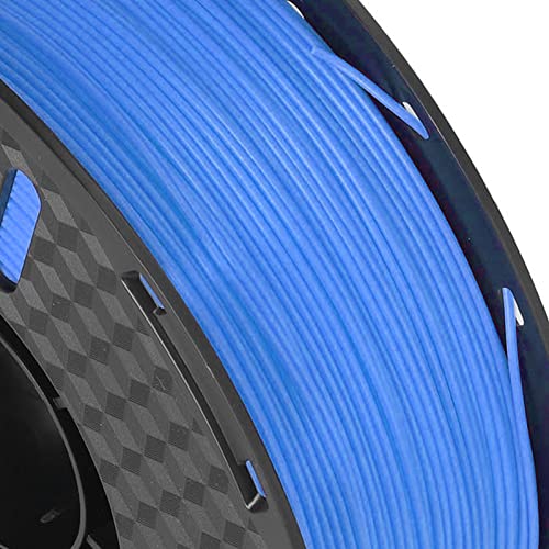 Gaeirt 3D Printer Roll Filament, Smokeless Plastic Shell 1kg Spool 1.75mm PLA Print Filament High Accuracy for Industrial Devices(Blue)