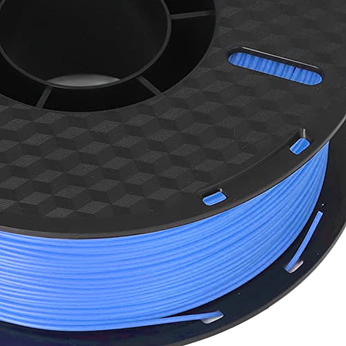 Gaeirt 3D Printer Roll Filament, Smokeless Plastic Shell 1kg Spool 1.75mm PLA Print Filament High Accuracy for Industrial Devices(Blue)