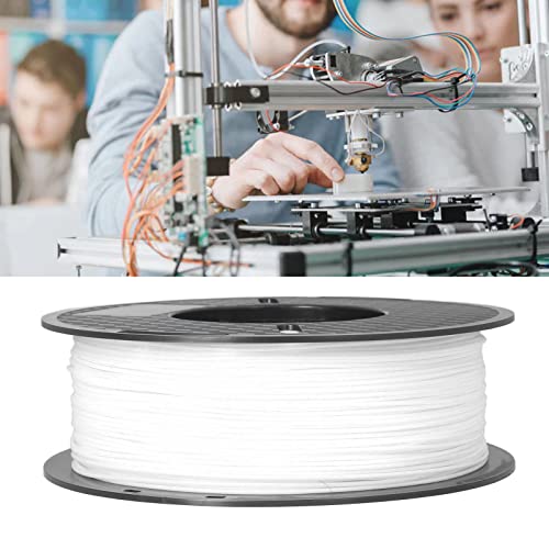 3D Printer Roll Filament, Smokeless Plastic Shell 1kg Spool 1.75mm PLA Print Filament High Accuracy for Industrial Devices(Transparent)