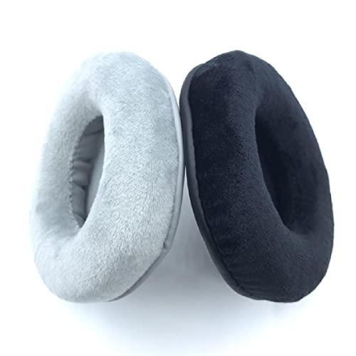 60 MM Replacement Velvet Ear Pads for ATH,Rapoo,Philips,Sony Headphones (60mm Black)