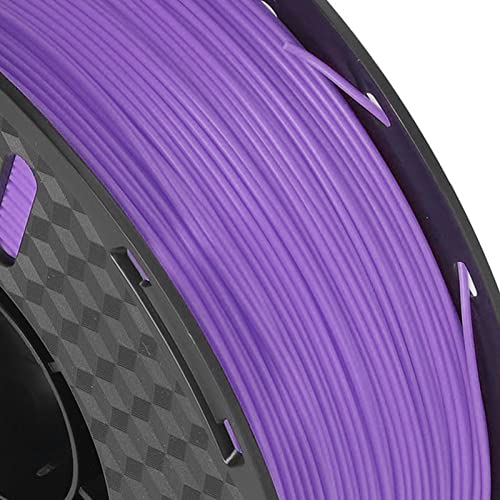 3D Printer Roll Filament, Smokeless Plastic Shell 1kg Spool 1.75mm PLA Print Filament High Accuracy for Industrial Devices(Purple)