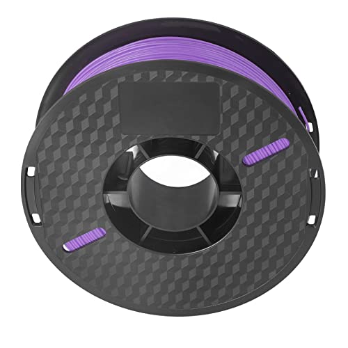 3D Printer Roll Filament, Smokeless Plastic Shell 1kg Spool 1.75mm PLA Print Filament High Accuracy for Industrial Devices(Purple)