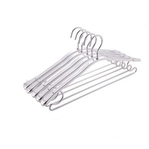 n/a 5pcs hanger metal drying rack thickened durable non-slip hanger coat home wardrobe aluminum alloy hanger ( color : white-fruit peach5 , size : 42*1.8*18cm )