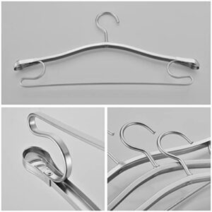 N/A 5pcs Hanger Metal Drying Rack Thickened Durable Non-Slip Hanger Coat Home Wardrobe Aluminum Alloy Hanger ( Color : White-Fruit peach5 , Size : 42*1.8*18cm )