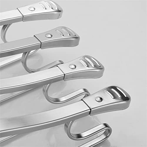 N/A 5pcs Hanger Metal Drying Rack Thickened Durable Non-Slip Hanger Coat Home Wardrobe Aluminum Alloy Hanger ( Color : White-Fruit peach5 , Size : 42*1.8*18cm )