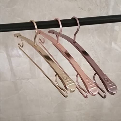 N/A 5pcs Hanger Metal Drying Rack Thickened Durable Non-Slip Hanger Coat Home Wardrobe Aluminum Alloy Hanger ( Color : White-Fruit peach5 , Size : 42*1.8*18cm )