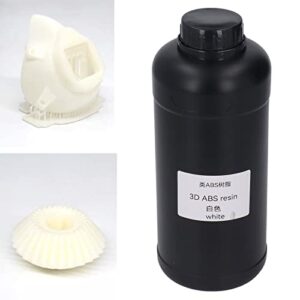 Photopolymer Resin, High Toughness Better Effects 3D Printer Resin 365-405nm Good Strength for Working(White)