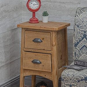 HIGOH Bedside Table Living Room Bedside Table Household Furniture Storage Cabinet Bedroom Drawer Bedside Table