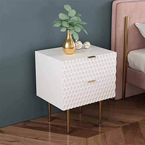 HIGOH Bedside Table Simple and Luxurious Bedside Table Bedroom Furniture Bedside Table Living Room Storage Cabinet