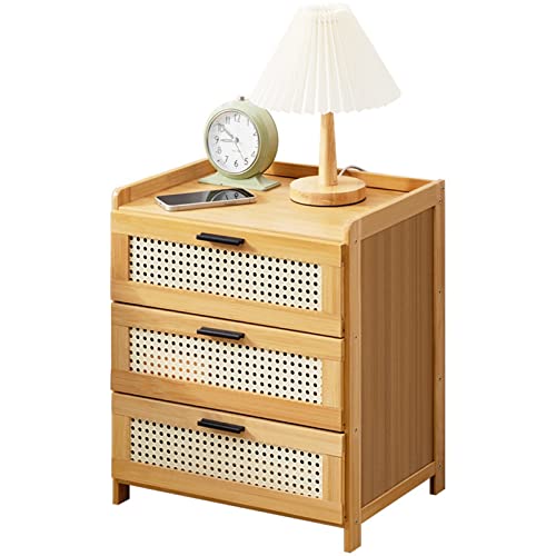 HIGOH Bedside Table Bed Table Simple Small Cabinet lockers Bedroom Bed Table