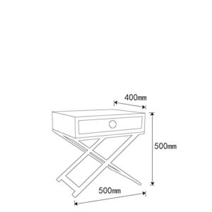 HIGOH Bedside Table Living Room Luxury Bedside Table Bedroom Metal Nightstand Small Storage Locker with Drawer Side Cabinet Home Furniture