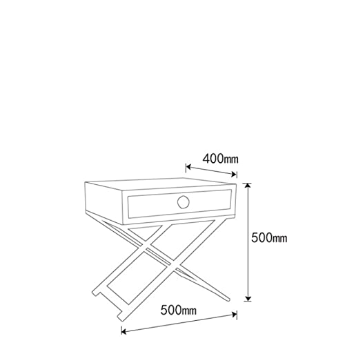 HIGOH Bedside Table Living Room Luxury Bedside Table Bedroom Metal Nightstand Small Storage Locker with Drawer Side Cabinet Home Furniture