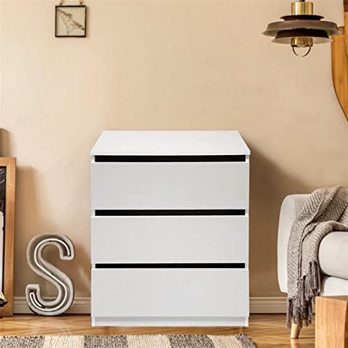 HIGOH Bedside Table Three-Layer Chest of Drawers Bedside Table Bedside Table with 3 Drawers Storage Storage Bedroom Cabinet