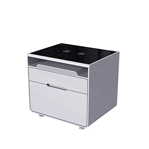 HIGOH Bedside Table Smart Home Side Bed Bedside Table Furniture Bedside Table Bedside Table with Drawers