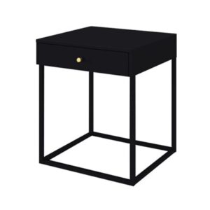 higoh bedside table bedside table simple modern bedroom small bedside storage cabinet cupboard bedside table sofa side table with drawer (color : black)