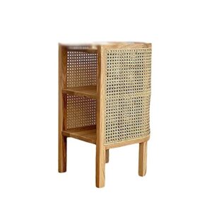 higoh bedside table bedside table simple storage small side cabinet furniture woven locker