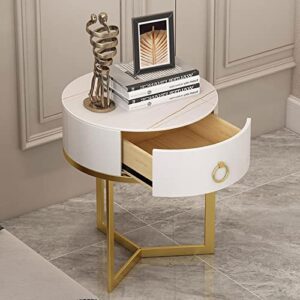 HIGOH Bedside Table Living Room Furniture Bedside Table Modern Minimalist Bedroom Hotel Nightstands Small Apartment Dormitory Storage Cabinet