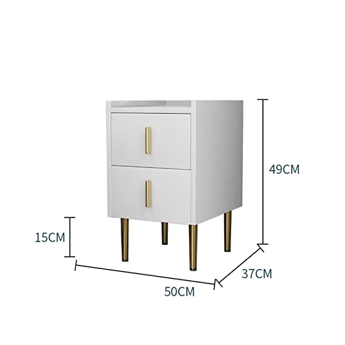 HIGOH Bedside Table Bedside Table Simple Modern Light Luxury Bedroom Mini Small Simple Ultra-Narrow Wind Free Installation