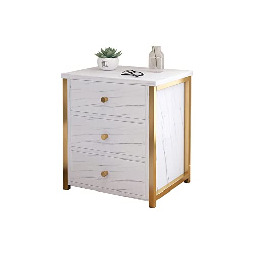 HIGOH Bedside Table Bedside Table Style Household Simple Bedside Table Bedroom Multi-Layer Shelf Small Living Room Multi-Function Cabinet