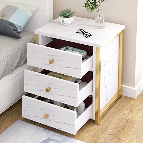 HIGOH Bedside Table Bedside Table Style Household Simple Bedside Table Bedroom Multi-Layer Shelf Small Living Room Multi-Function Cabinet