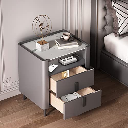 HIGOH Bedside Table Bedside Table Modern Nightstand Light Luxury Bed Side Table for Bedroom Bedside Storage Cabinets Bedside Cabinets