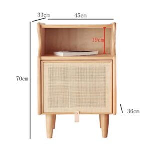 HIGOH Bedside Table Furniture Nightstands Bedroom Bedside Table Home Living Room Storage Side Cabinet Hotel Bedside Locker Tables