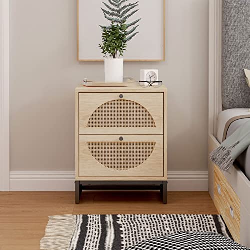 HIGOH Bedside Table Drawer Side Table,Display Rack for Bedroom and Living Room,Nightstand Side Table Bedroom Storage Drawer Bedside End Table