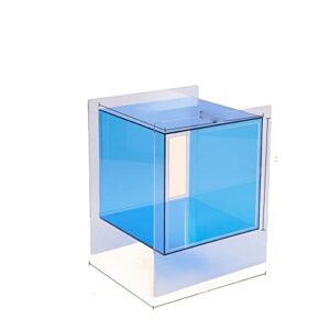 higoh bedside table home decoration transparent modern side table acrylic sofa corner tables television tea bedside desk decorative cupboard (color : blue)