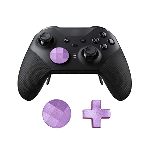 Elite Series 2 Thumbsticks, D-Pads, Paddles Trigger Buttons Replacement with Tools for Xbox One Elite Series 2 Controller Model1797 & Elite Series 2 Core (Purple)