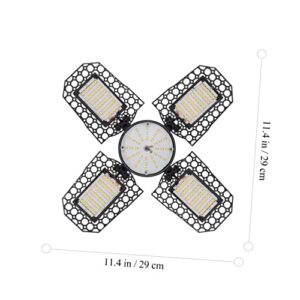 LABRIMP 3pcs Garage Light deformable Garage lamp LED Lights for Garage LED Shop Light LED Bulb 5 Panels Lights Basement Lighting Fixture Ceiling Light LED Panel fold Plastic Canopy Lights