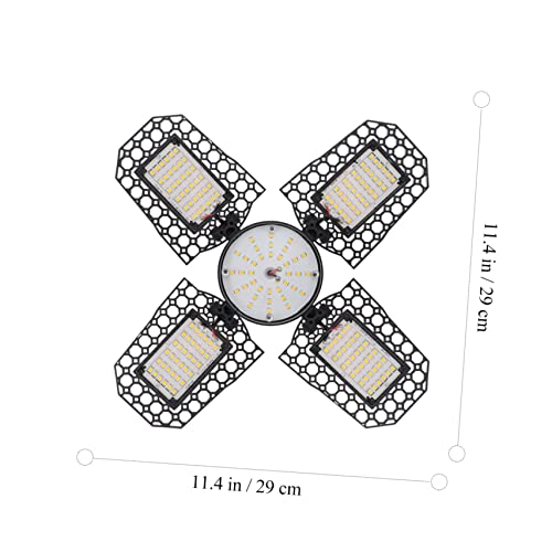 LABRIMP 3pcs Garage Light deformable Garage lamp LED Lights for Garage LED Shop Light LED Bulb 5 Panels Lights Basement Lighting Fixture Ceiling Light LED Panel fold Plastic Canopy Lights