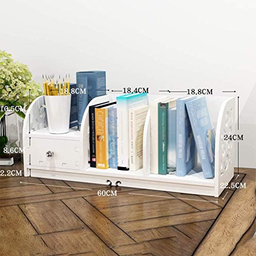 GELTDN Bookshelf Simple and Desk Simple Assembly Storage Shelf Environmental Protection Material, Waterproof and , No Odor