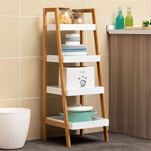 GELTDN 4 Shelf Bookcase, Multifunctional Ladder-Shaped Plant Flower Stand Rack Bookrack Storage Shelves, Perfect Storage, for Home Office Use