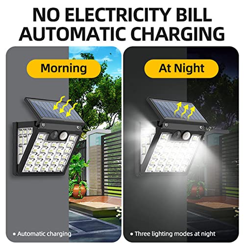 Solar Street Light, Efficient Solar Panels,3 Modes IP65 Waterproof Outdoor Solar Powered Street Lights with Motion Sensor LED Floods Light for Parking Lot,Drive-Way(Dusk to Dawning- Outdoor Lighting)