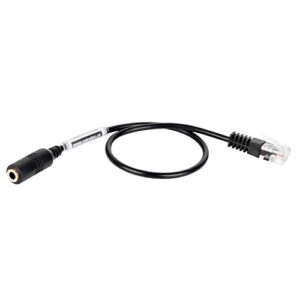 voicejoy standard 3.5mm jack smartphone headset headphone cable converter to rj9 plug for cisco phones