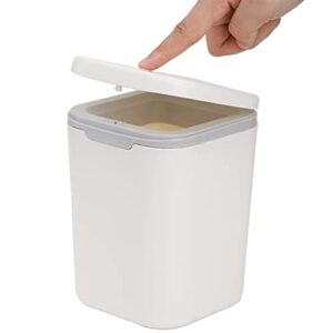 DOITOOL Office Decor Office Decor Office Decor 2Pcs White Garbage Can Mini Trash Can for Desktop Trash Bin Decorative Rubbish Bin Tabletop Garbage Can Lint Bin Lint Bin Lint Bin