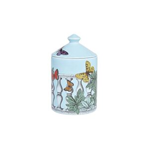 fornasetti women's farfalle e balaustra candle, giardino segreto, blue, graphic, one size