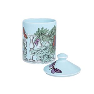 Fornasetti Women's Farfalle e Balaustra Candle, Giardino Segreto, Blue, Graphic, One Size