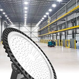 wowspeed LED High Bay Light,500W 50000LM UFO LED High Bay Light,6500K Daylight LED Shop Light, IP65 Waterproof LED Commercial Warehouse Area Light,LED Garage Light for Garage Gym Factory Warehouse