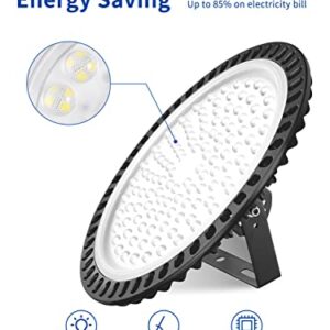 wowspeed LED High Bay Light,500W 50000LM UFO LED High Bay Light,6500K Daylight LED Shop Light, IP65 Waterproof LED Commercial Warehouse Area Light,LED Garage Light for Garage Gym Factory Warehouse